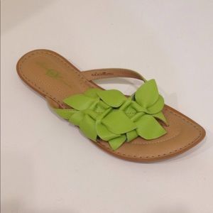 Born | Shoes | Born Crown Lime Green Leather Thong Style Sandal | Poshmark